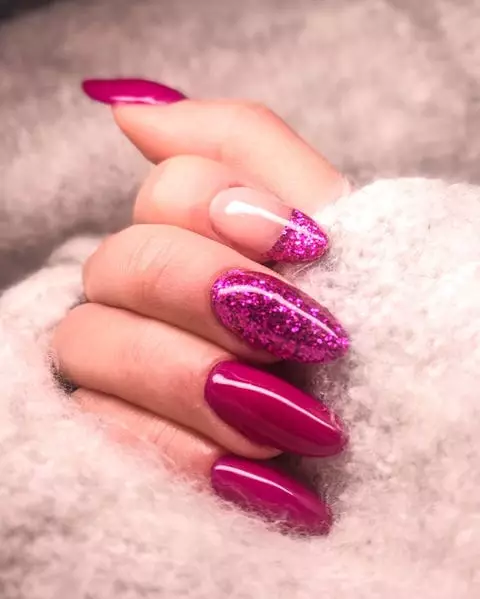 25 idées d'art pour les ongles du Nouvel An - Vernis à ongles scintillant et scintillant