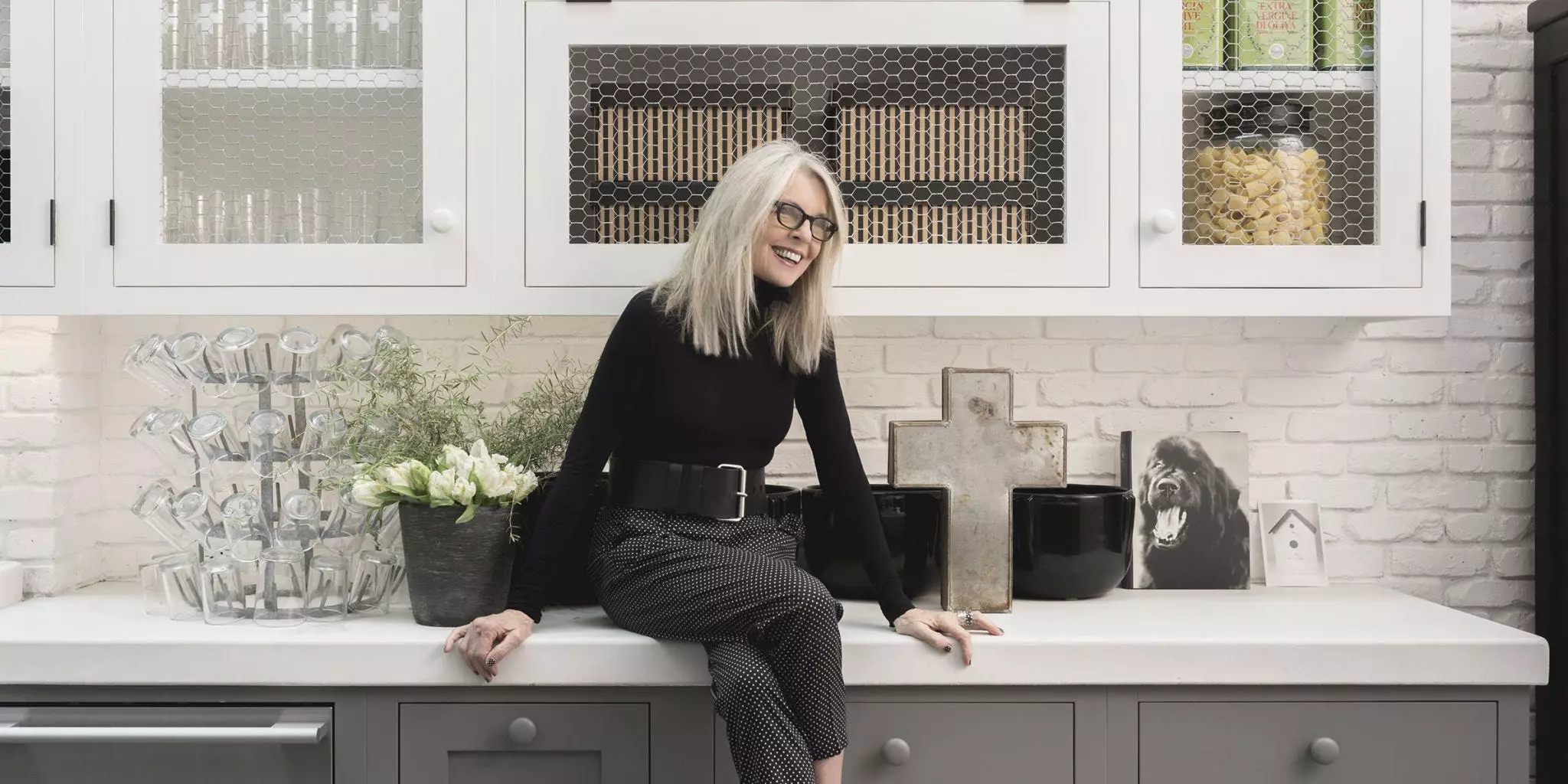 Bannen dem Diane Keaton säi Rustik Bauerenhaff - D'Haus Dat Pinterest gebaut huet