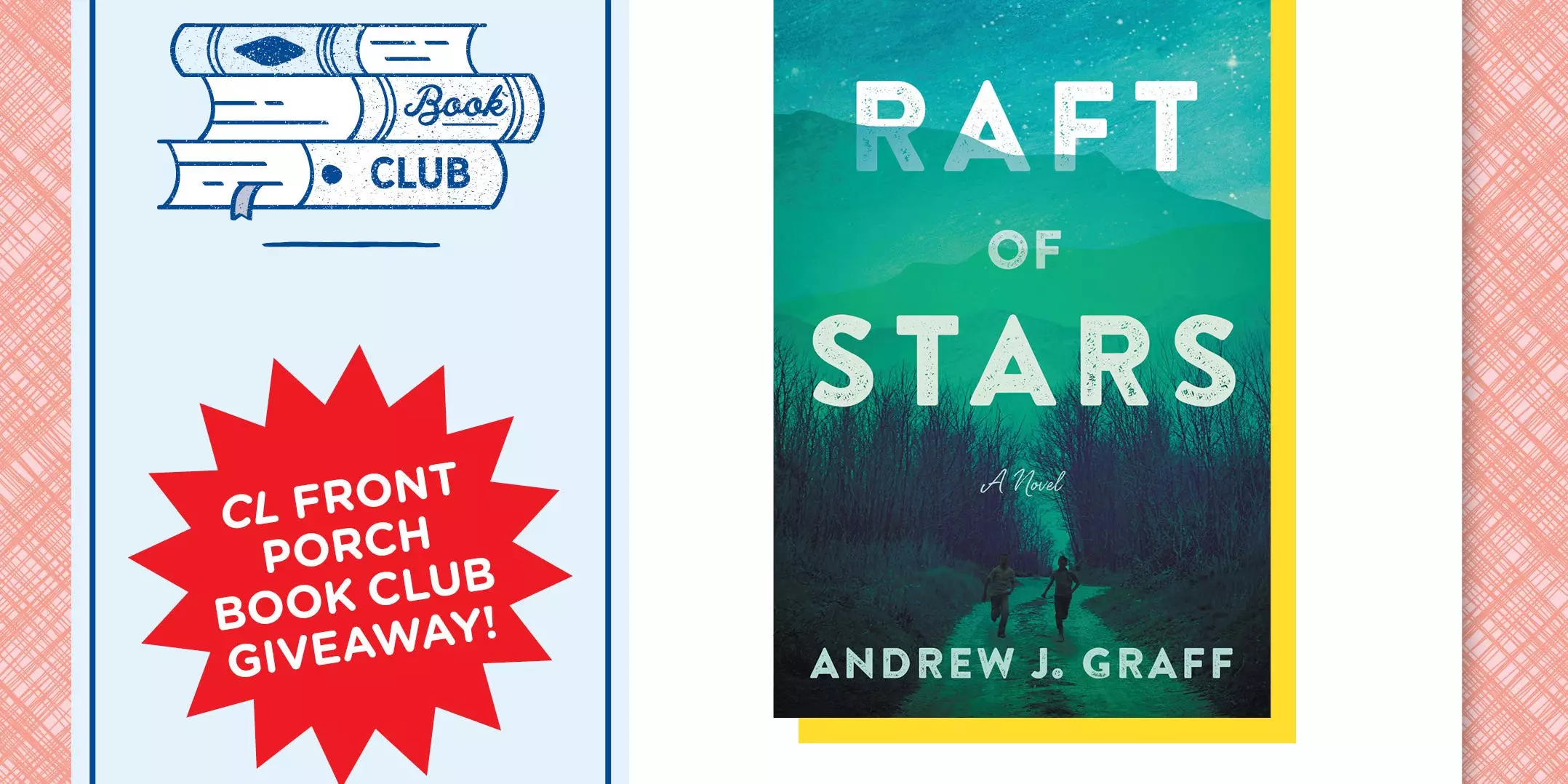 Buaigh Cóip Shínithe dár bPioc Club Leabhar Iúil, 'Raft of Stars' le Andrew J. Graff